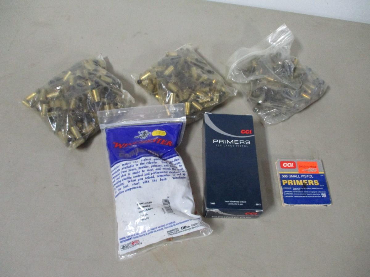 Lot 195 - CCI Primers 300 Large Pistol - 9 MM Luger Shell Case - 380 ...