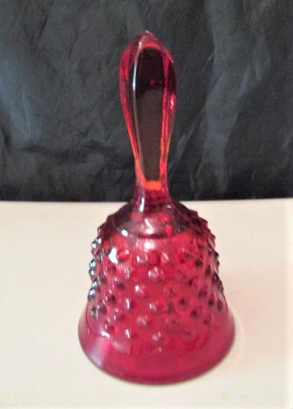 Red, Hobnail Fenton Bell | EstateSales.org