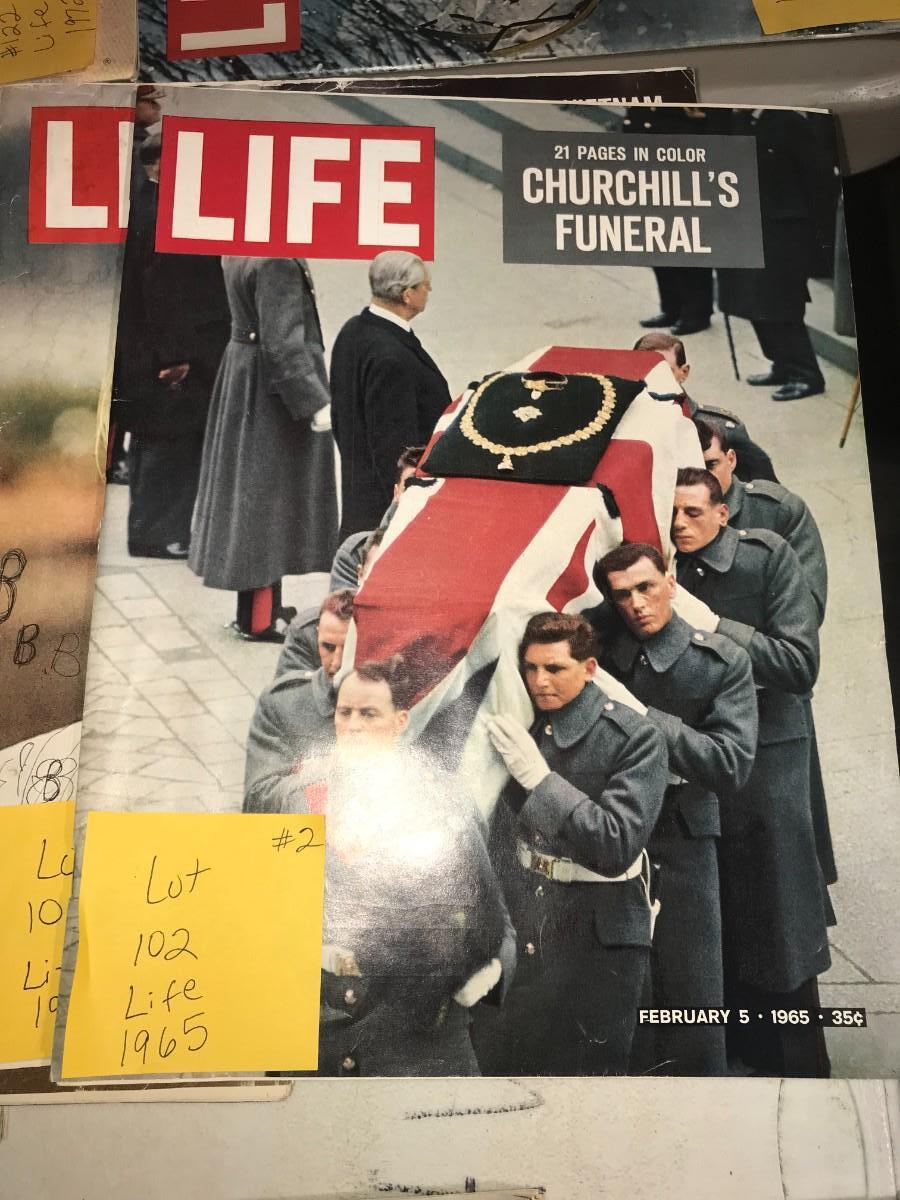 Life Magazine Churchill's Funteral February 5, 1965 (Lot 102 ...