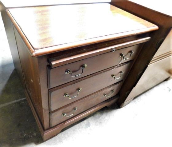 Wood Finish Dresser with Writing Slab by Knob Creek | EstateSales.org