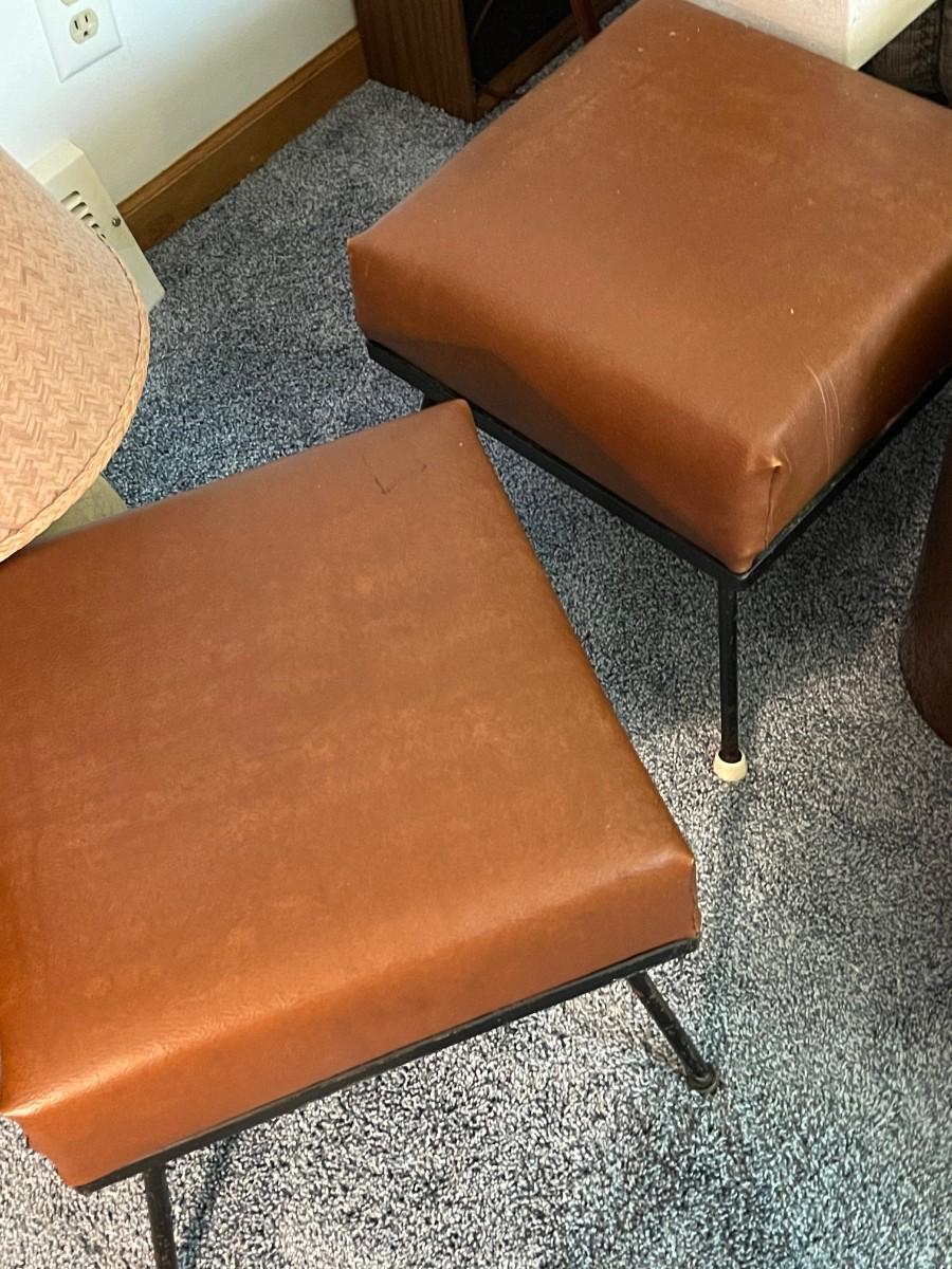 MCM foot stools (pair) | EstateSales.org