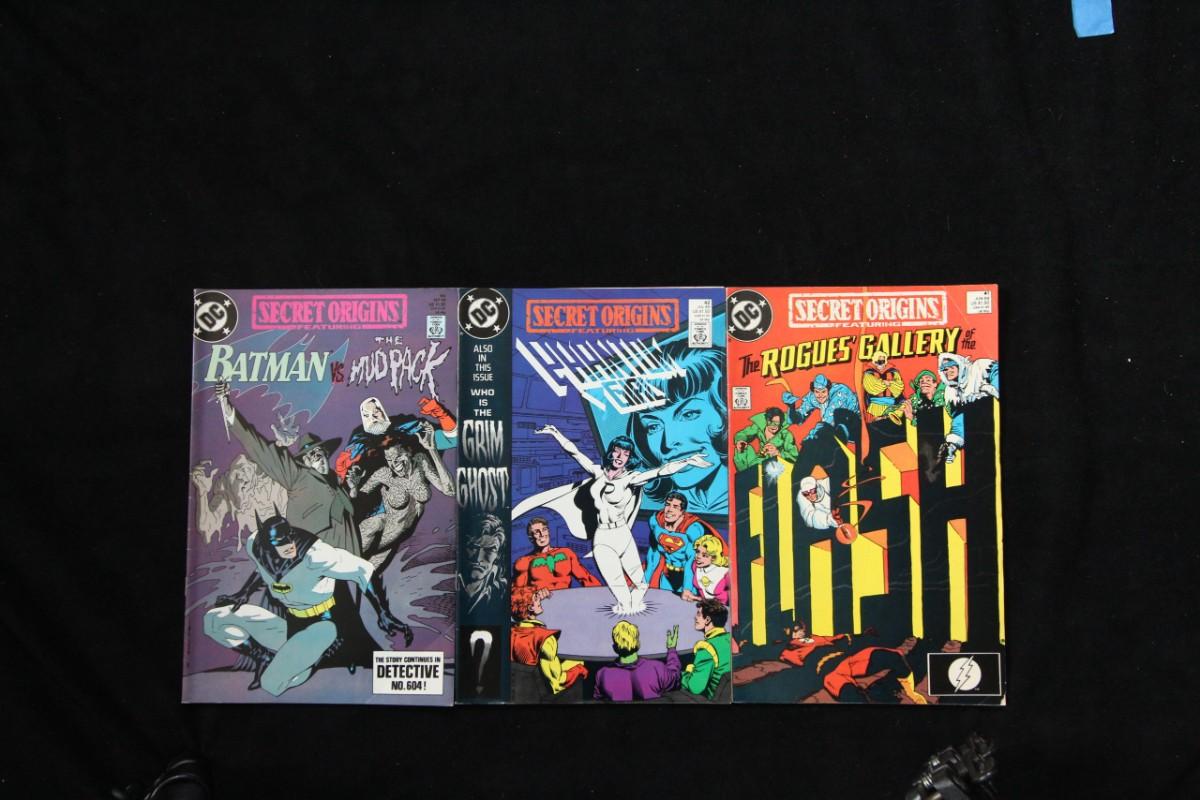 Secret Origins Lot containing 3 issues. (1986,DC) 7.5 VF- | EstateSales.org