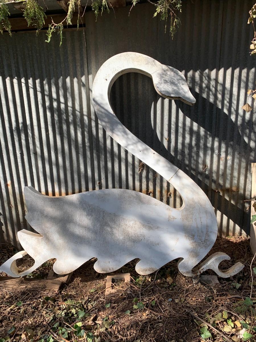 Giant Metal Swan from Swan Rubber Company Building in Stillwater, OK ...