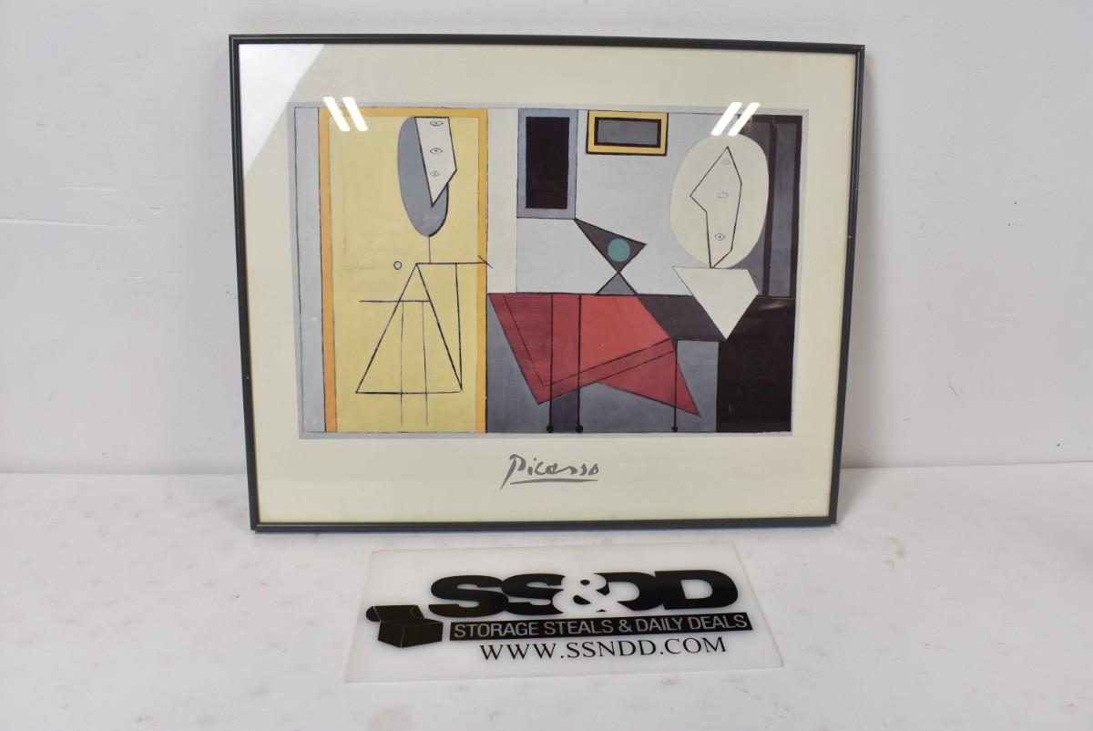 Printed Picasso Painting w/ Grey Frame | EstateSales.org