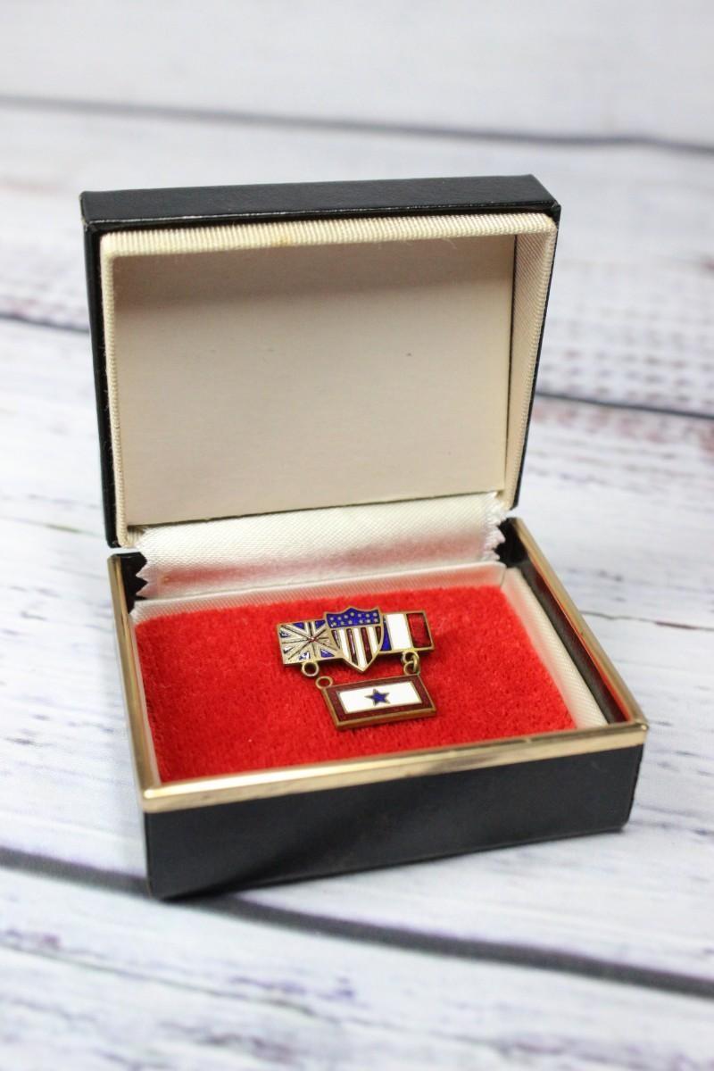 Antique WWI AEF Son in Service Enamel Pin Allied Powers American ...