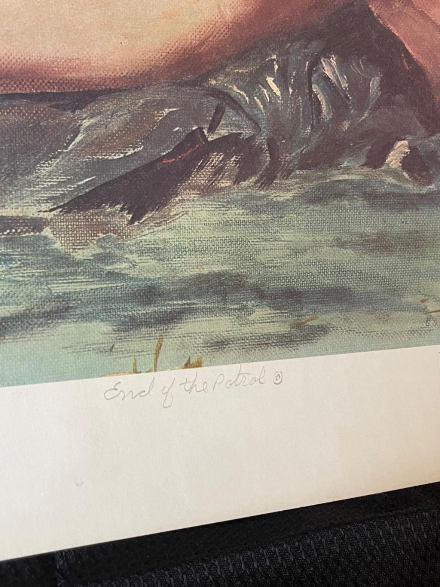 Fred Draper signed and Numbered print “End of the Patrol” - Lot029 ...