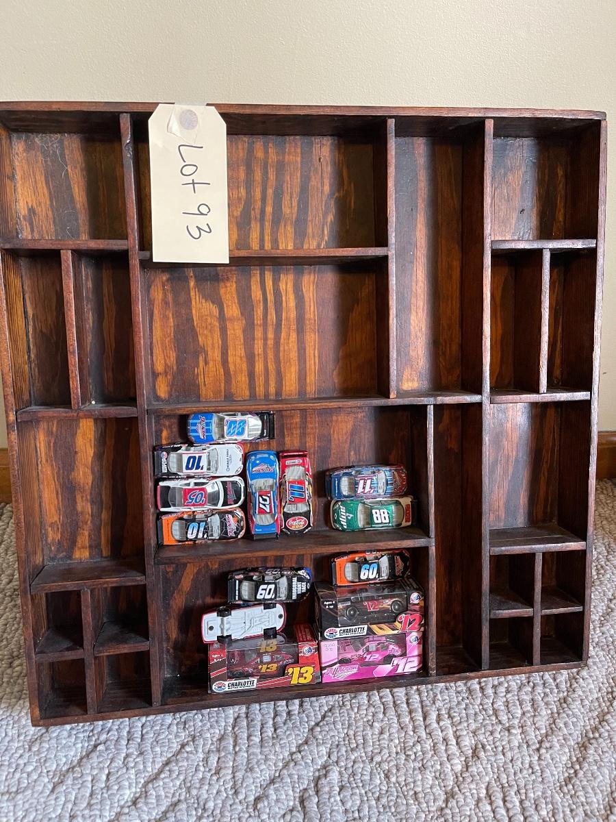 Collectible wall organizer and toy car lot Lot093 | EstateSales.org