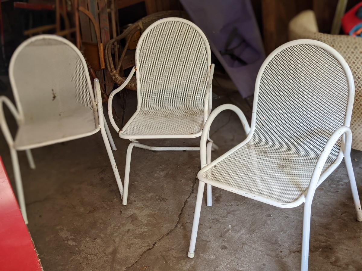 Sturdy Metal Patio Chairs | EstateSales.org