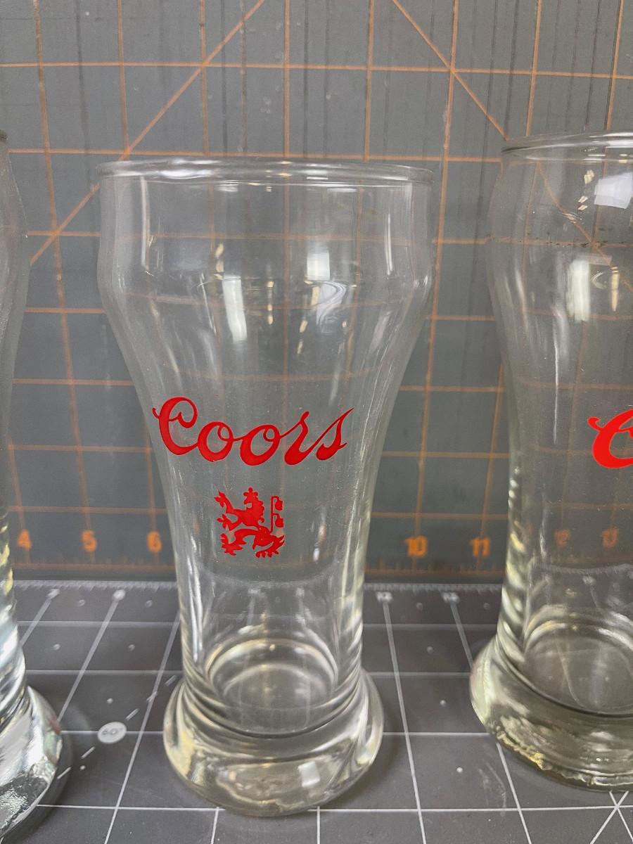 34 4 Coors Glasses