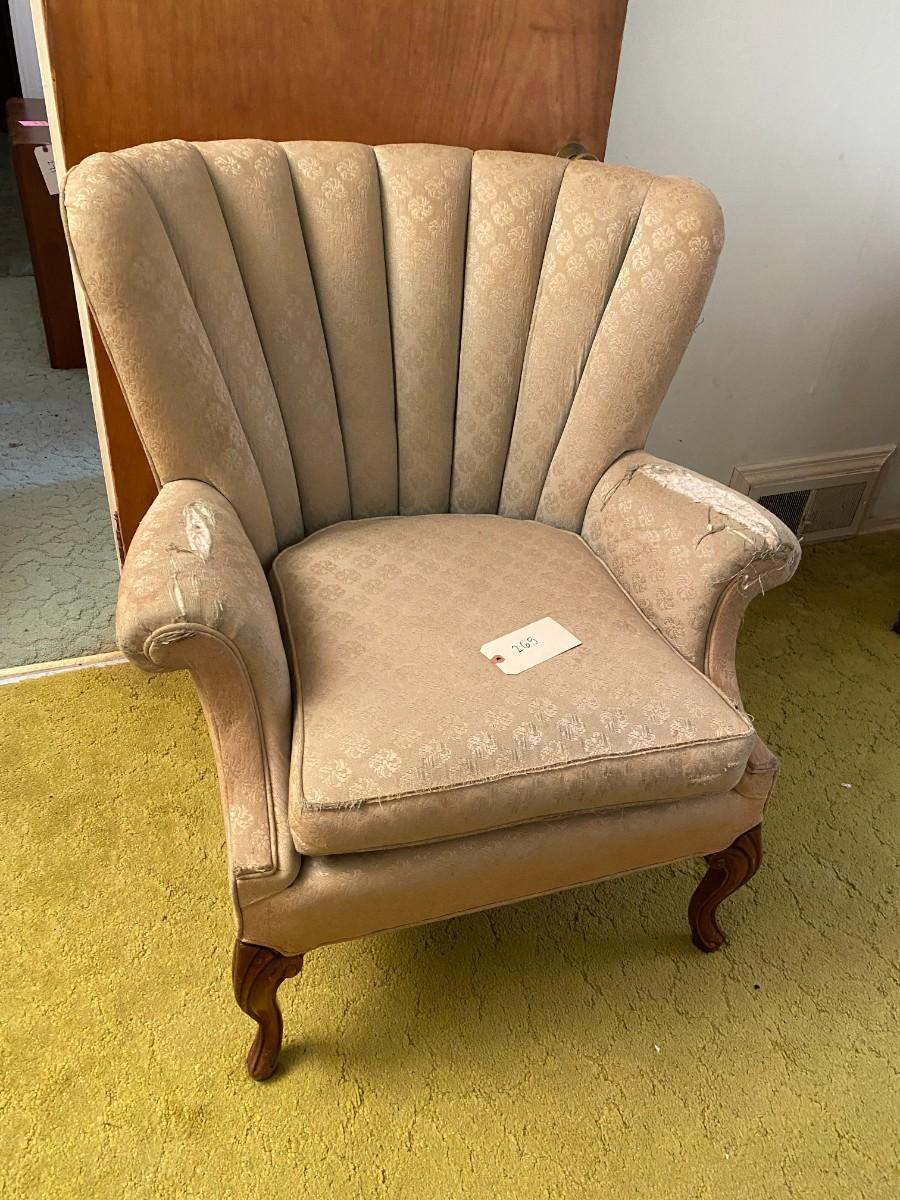 Antique Channel Back Chair | EstateSales.org