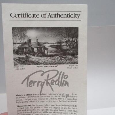 Terry Redlin Numbered/Signed "Pure Contentment" 1989 | EstateSales.org