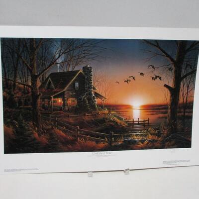 Terry Redlin Signed/Numbered "Comforts Of Home" 1990 | EstateSales.org