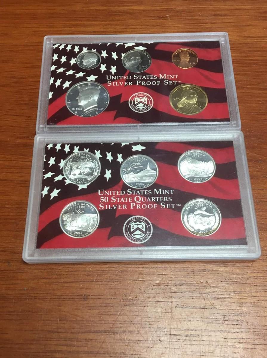 Quarter silver proof set 2004 & 1994 silver proof set | EstateSales.org
