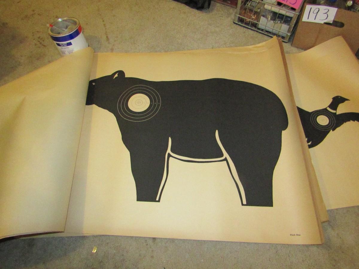 LOT 288 LARGE PAPER SHOOTING TARGETS | EstateSales.org