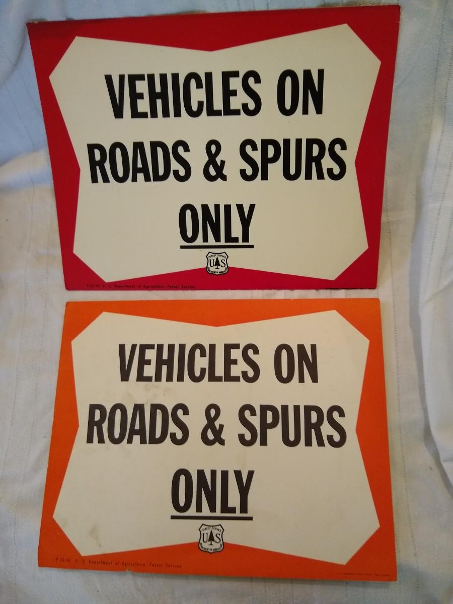 Vintage 1969 Signs Forest Service | EstateSales.org