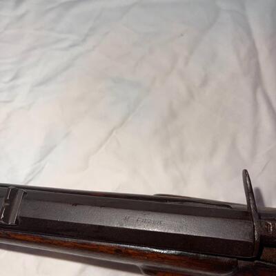 H965 Belgian H. Pieper 22 Caliber Single Shot Rifle | EstateSales.org