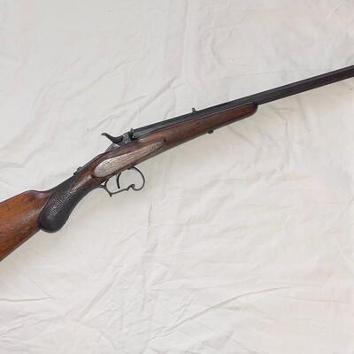 H965 Belgian H. Pieper 22 Caliber Single Shot Rifle | EstateSales.org
