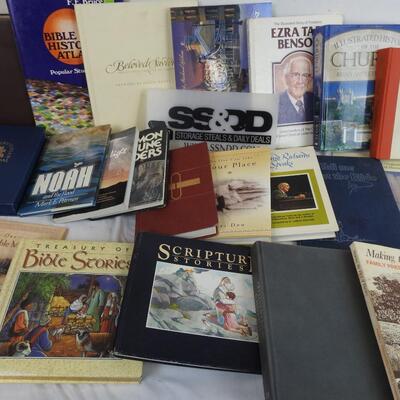 22 LDS/Church of Christ Books, Bible History Atlas, Treasury of Bible ...