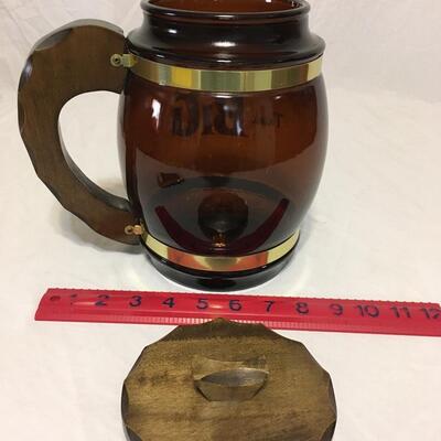 Cookie Jar. Siesta Ware Brown Barrel | EstateSales.org