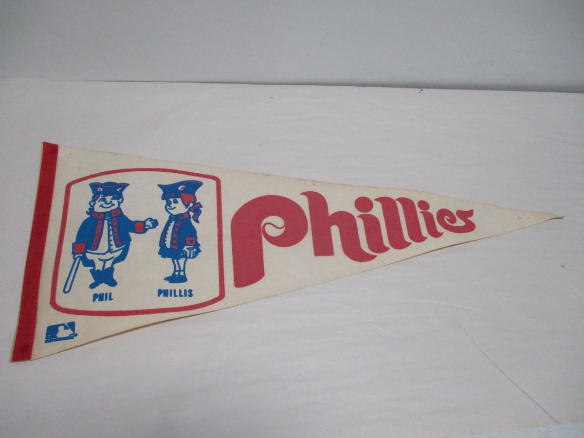 Vintage Philadelphia Phillies Phil and Phillis Pennant | EstateSales.org