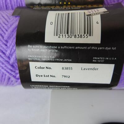 8 Skeins Light Purple Lavender Yarn: Pop'N Yarn, Love Knit & Marigold ...
