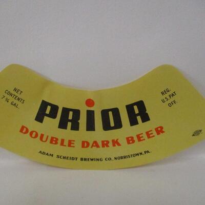 Prior Double Dark Beer Labels | EstateSales.org