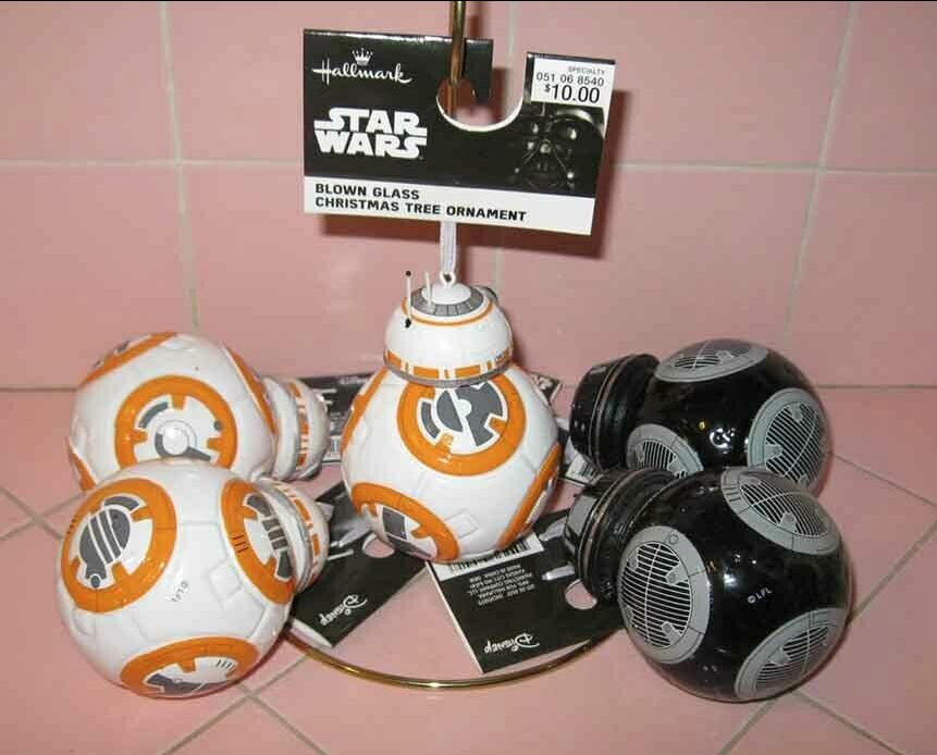 MS 5 Star Wars Christmas Ornaments Hallmark 2018 Force Jedi Blown Glass ...