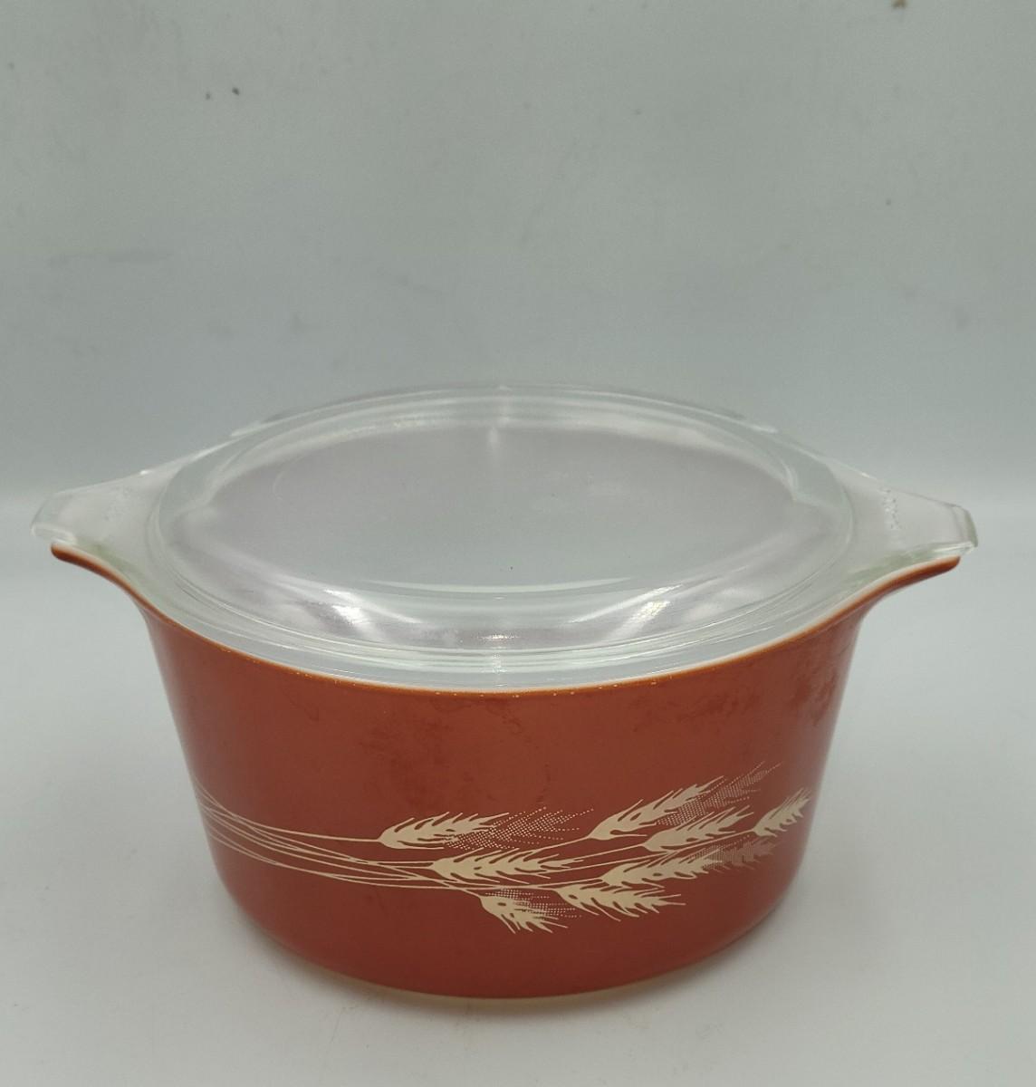 PYREX HARVEST WHEAT DISH | EstateSales.org