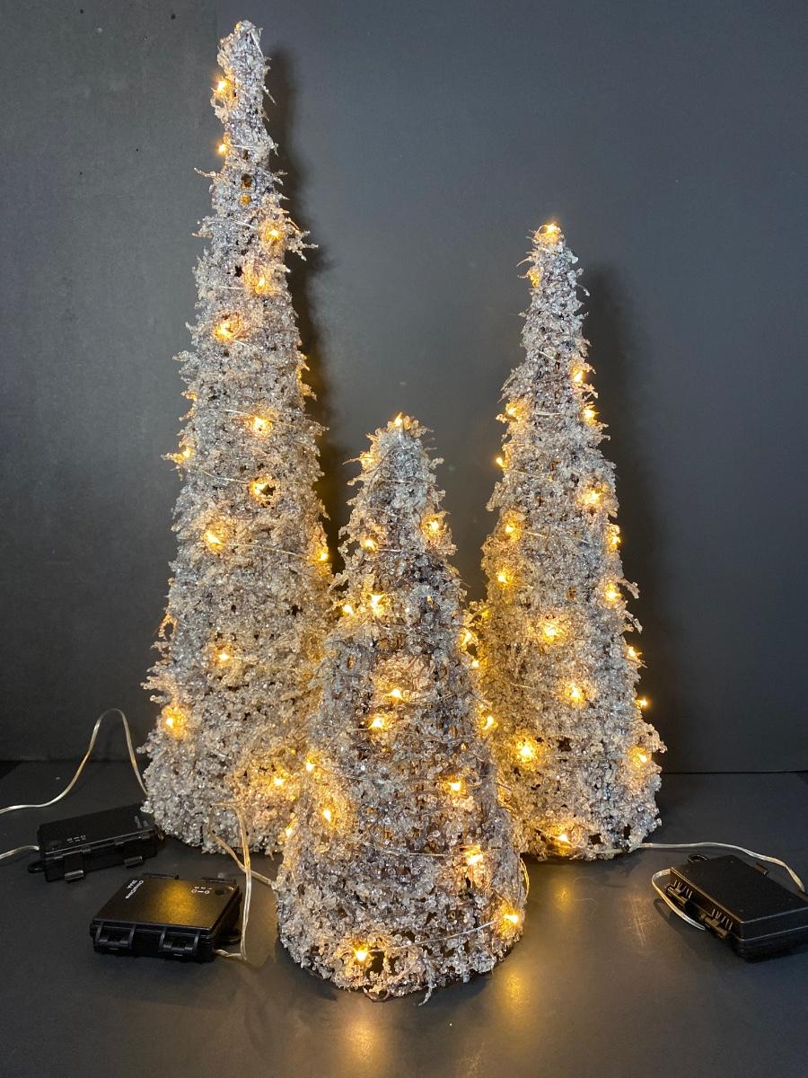 Lot 155: Light Up Table Top Holiday Trees | EstateSales.org