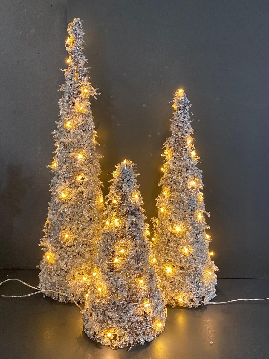 Lot 155: Light Up Table Top Holiday Trees | EstateSales.org
