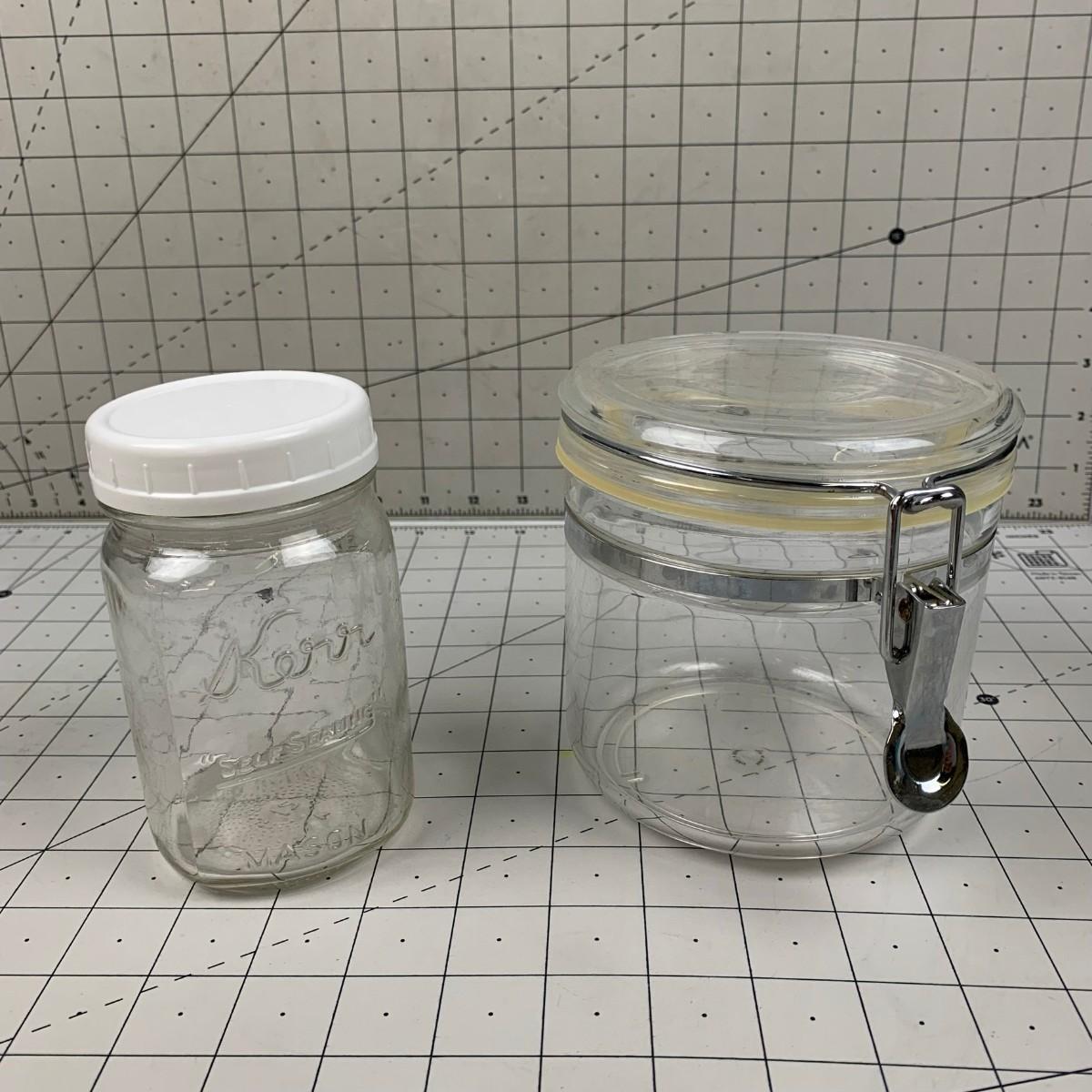 #54 Self Sealing Mason Jar & Clasp Lock Glass Jar | EstateSales.org