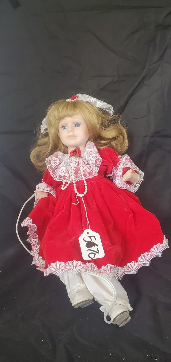 Doll in Red Dress | EstateSales.org