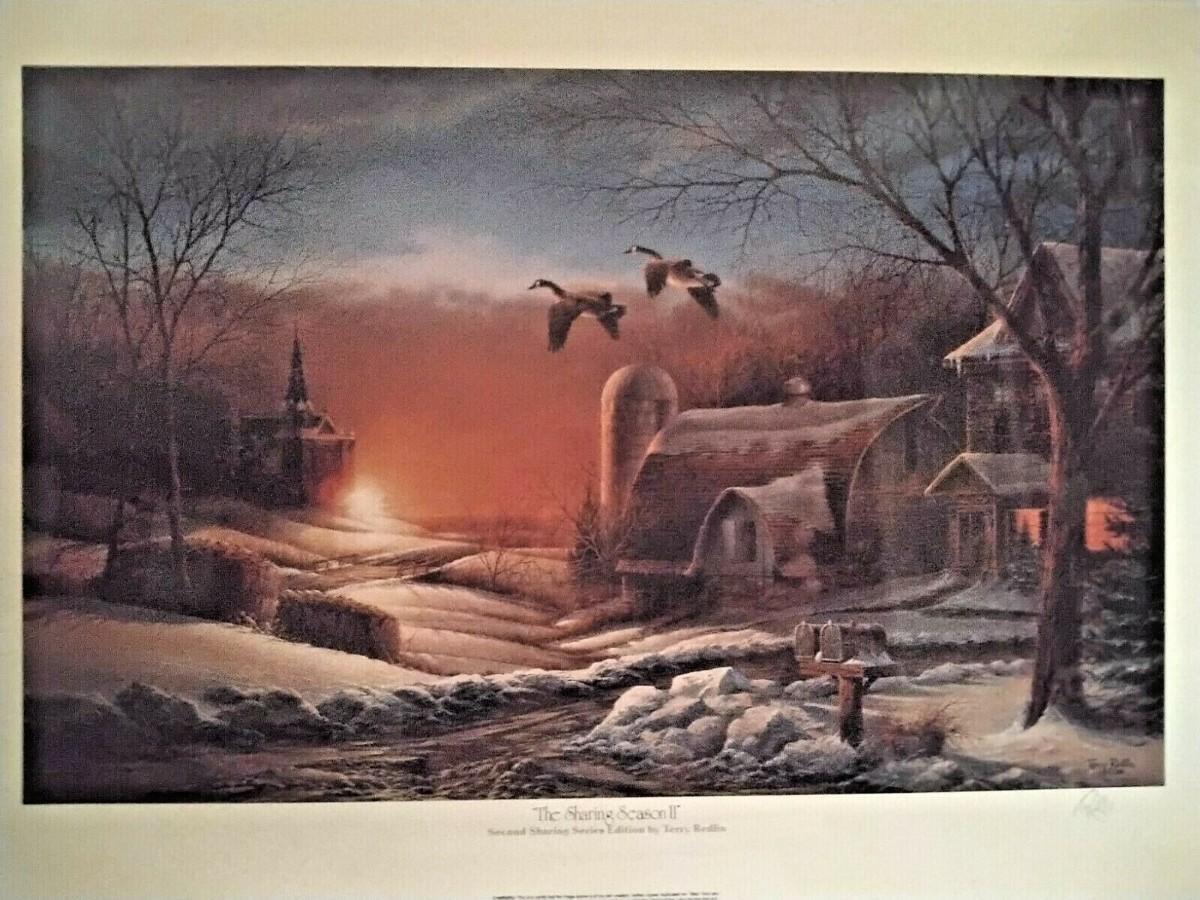 Terry redlin Sharing Season 1 Signed | EstateSales.org
