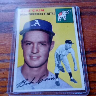 LOT 23 BOB CAIN PHILADELPHIA ATHLETICS BASEBALL CARD | EstateSales.org