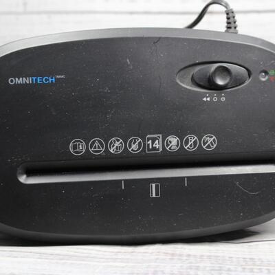 Omnitech 14 Sheet Cross Cut Paper Shredder | EstateSales.org