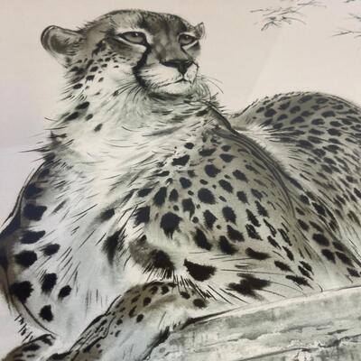 Signed Numbered Cheetah Print by Ralph Thompson | EstateSales.org