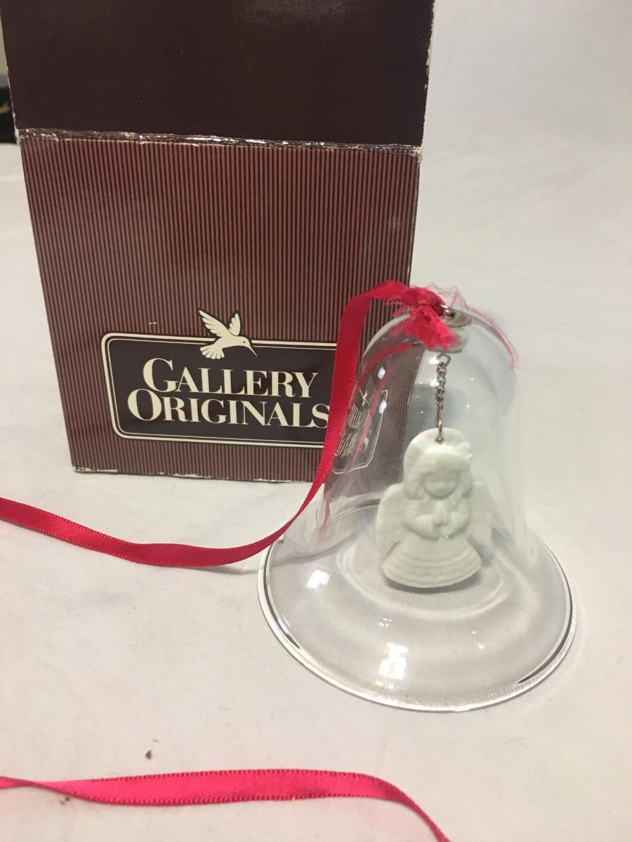 Vintage Crystal Bell. Ceramic clapper | EstateSales.org