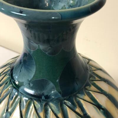 Phil Morgan Seagrove NC Crystalline Pottery Vase (FO-KM) | EstateSales.org