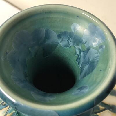 Phil Morgan Seagrove NC Crystalline Pottery Vase (FO-KM) | EstateSales.org