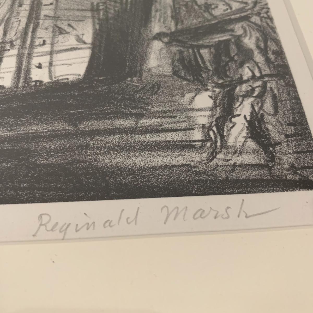 Signed Reginald Marsh Lithograph Print (FO - DG) | EstateSales.org