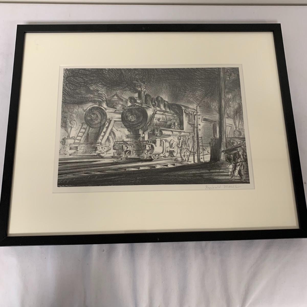 Signed Reginald Marsh Lithograph Print (FO - DG) | EstateSales.org