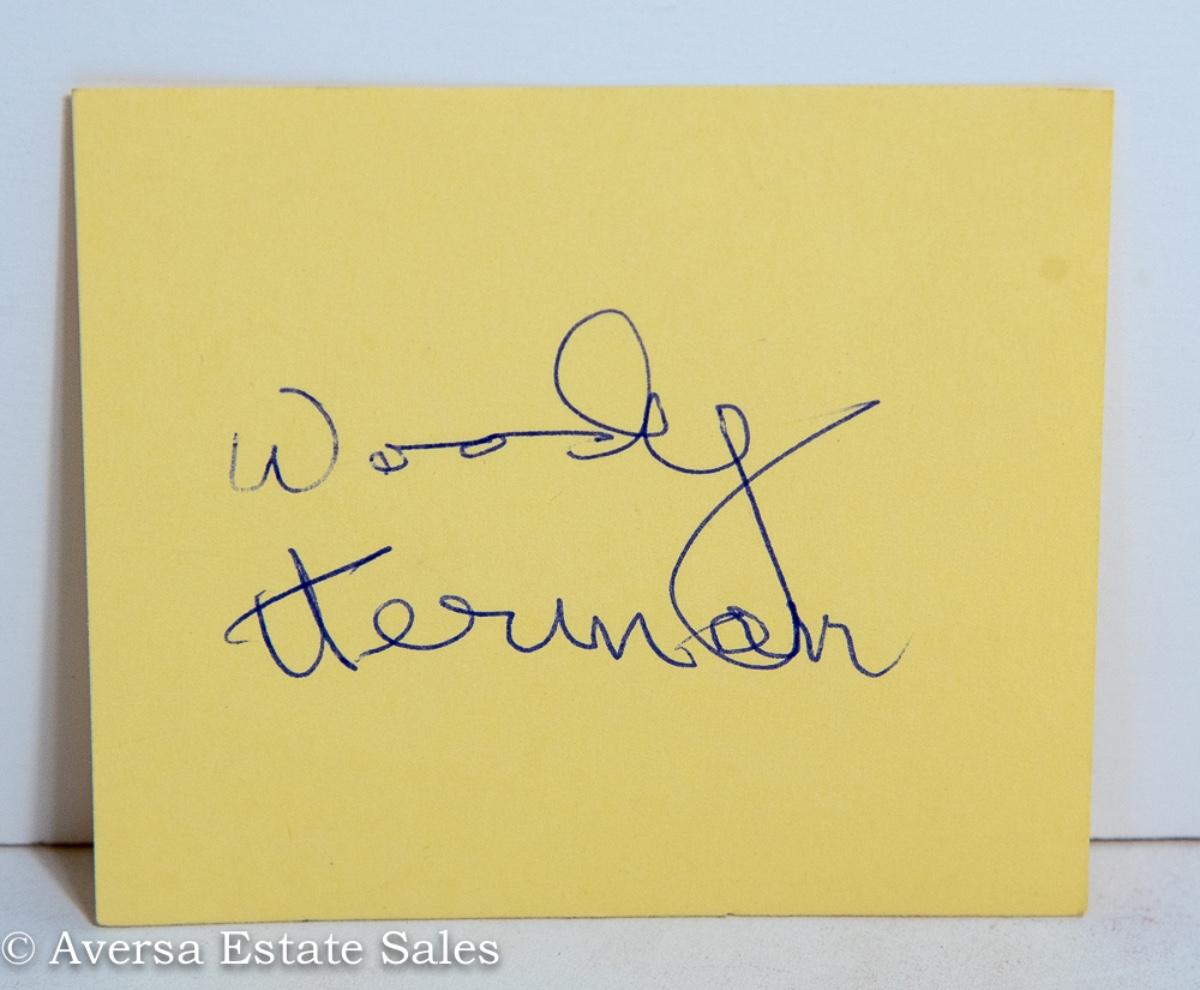 WOODY HERMAN AUTOGRAPH | EstateSales.org
