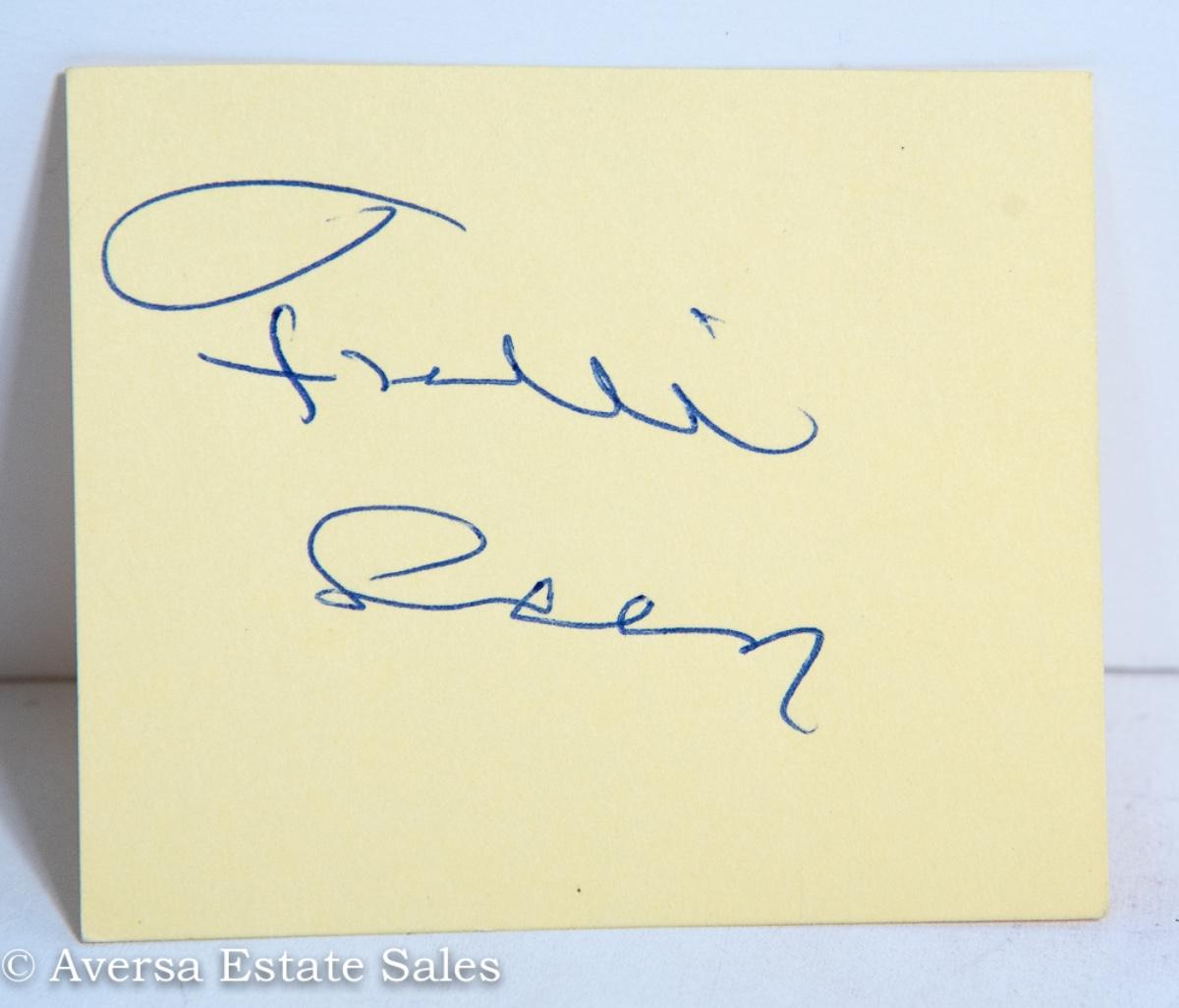 COUNT BASIE GUITARIST - FREDDIE GREEN AUTOGRAPH | EstateSales.org