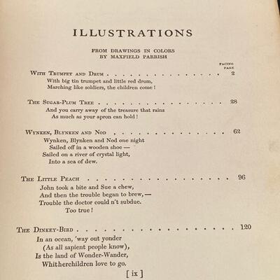 Antique Book Poems of Childhood Eugene Field with Illustrations by ...