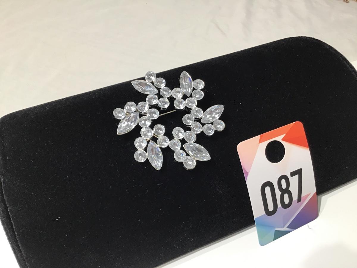 Faux Rhinestone Brooch | EstateSales.org