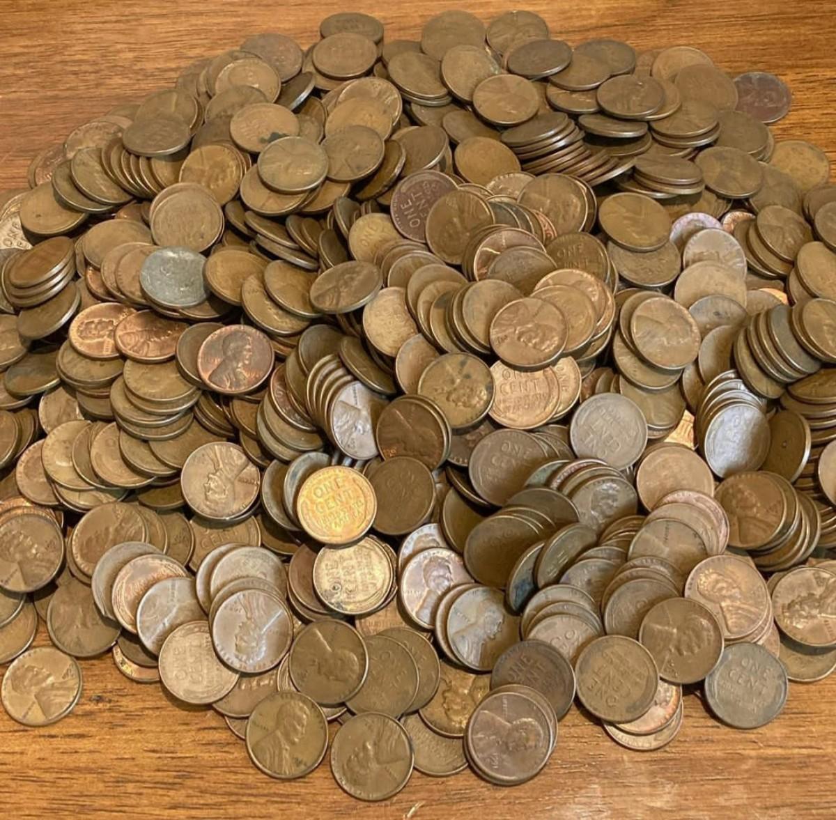 Estate Collection of 500 Wheat Pennies Many Early Dates Brilliant ...