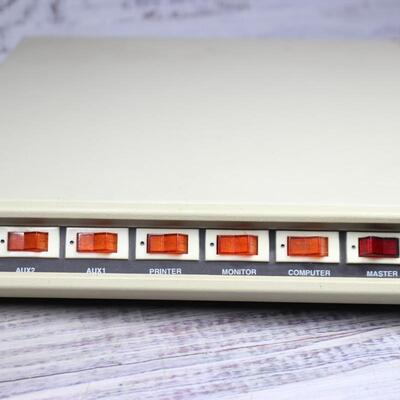 Vintage Universal Computer Power Controller 5 Switch Terminals w Master ...