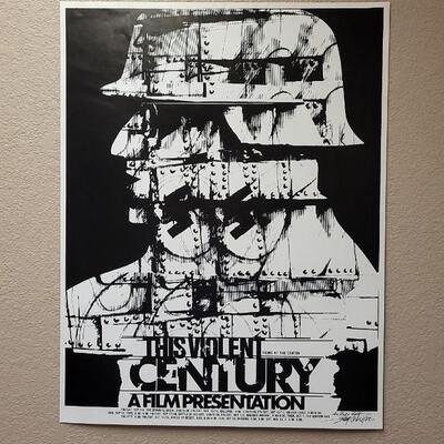 Lot 15: Vintage 1989 Signed/Dated Promo POSTER for THIS VIOLENT CENTURY ...