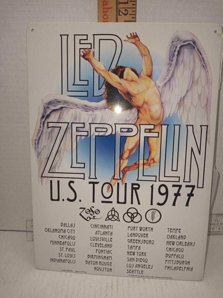 LED ZEPPELIN U.S TOUR 1977 Vintage Retro Metal Sign Poster ...