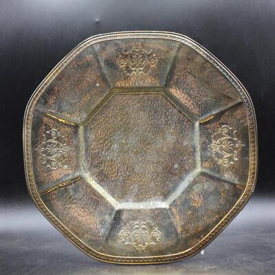 Vintage Homan Plate Nickel Silver Serving Tray Platter | EstateSales.org